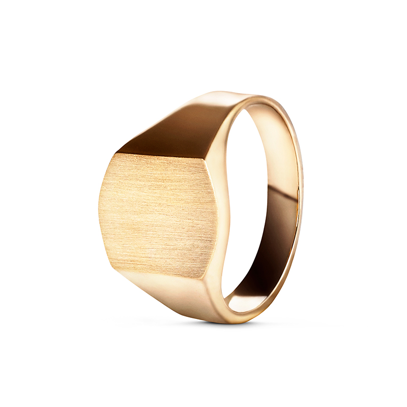 Ola Signet Ring 18K Gold Matte - Nordic Spectra - Merkittäviä koruja ...