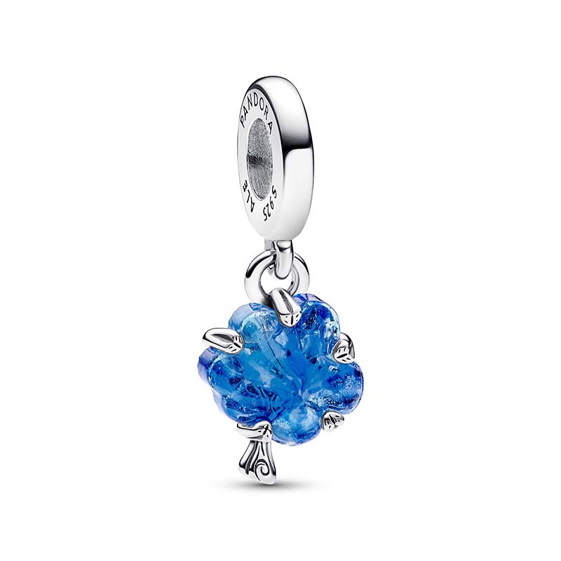 Blue Murano Glass Family Tree Dangle Charm - PANDORA - Nordicspectra.fi