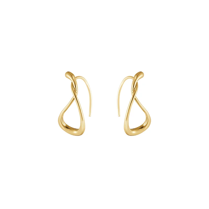 Mercy Hook Earrings Small Gold - Georg Jensen - designkorut nopeilla ja ...
