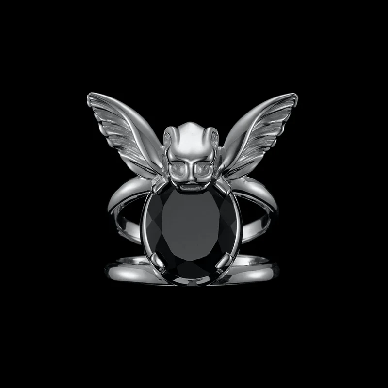 Gargoyle Ring Black Spinel - Maria Nilsdotter - Nordic Spectra