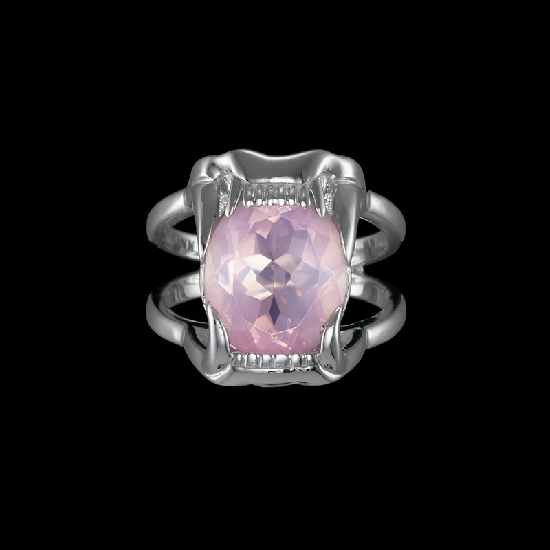 Jaw Stone Ring Rose Quartz - Maria Nilsdotter - Nordic Spectra