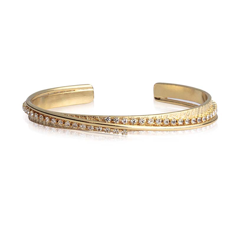 Carmen Bracelet Gold Crystal - Caroline Svedbom - Smycken med kristaller