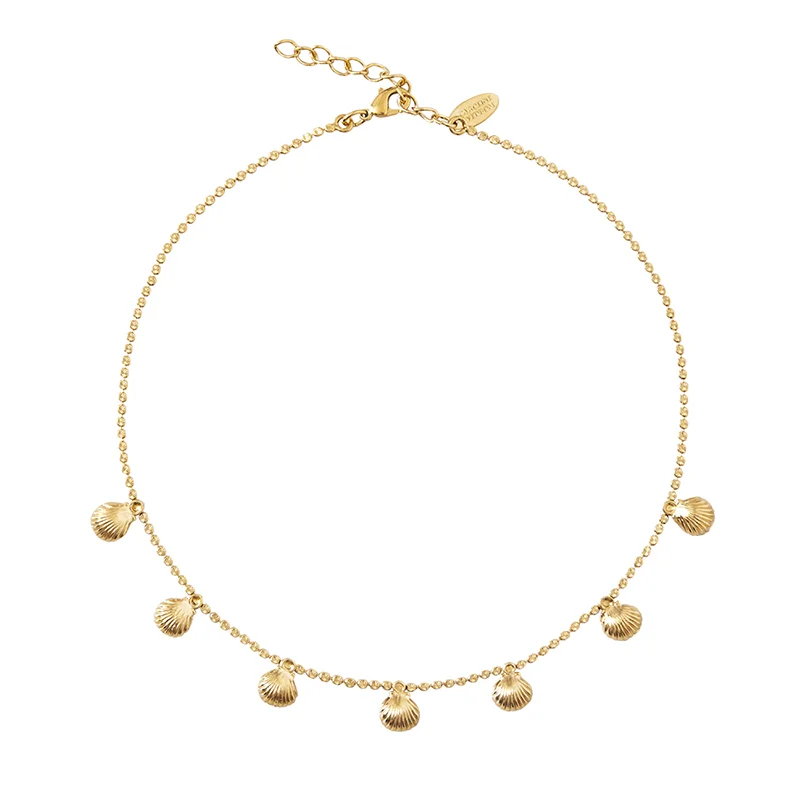 Petite Shell Choker Gold | Nordic Spectra